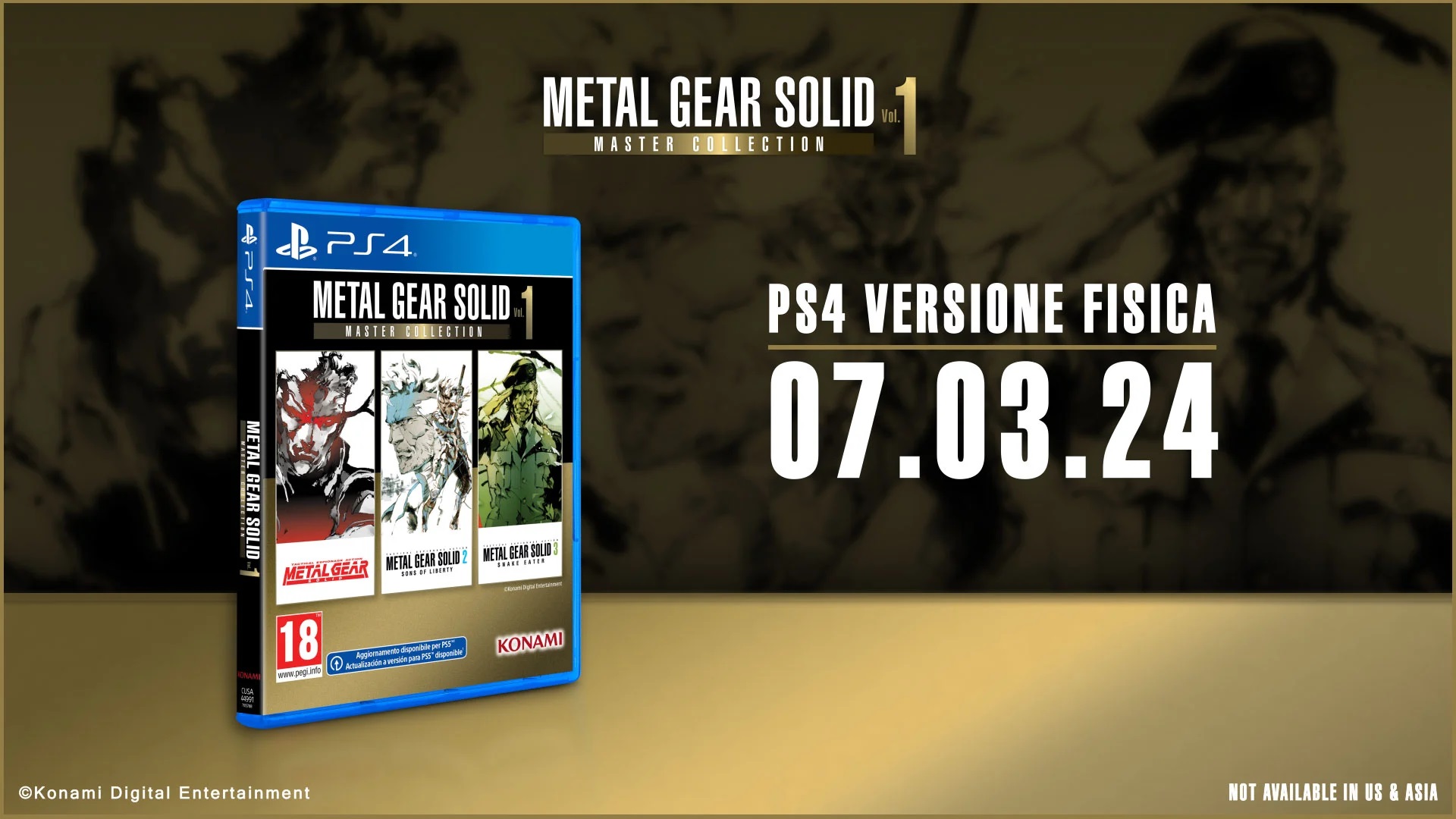 Metal Gear Solid Master Collection Vol. 1 in arrivo retail per PS4 ...